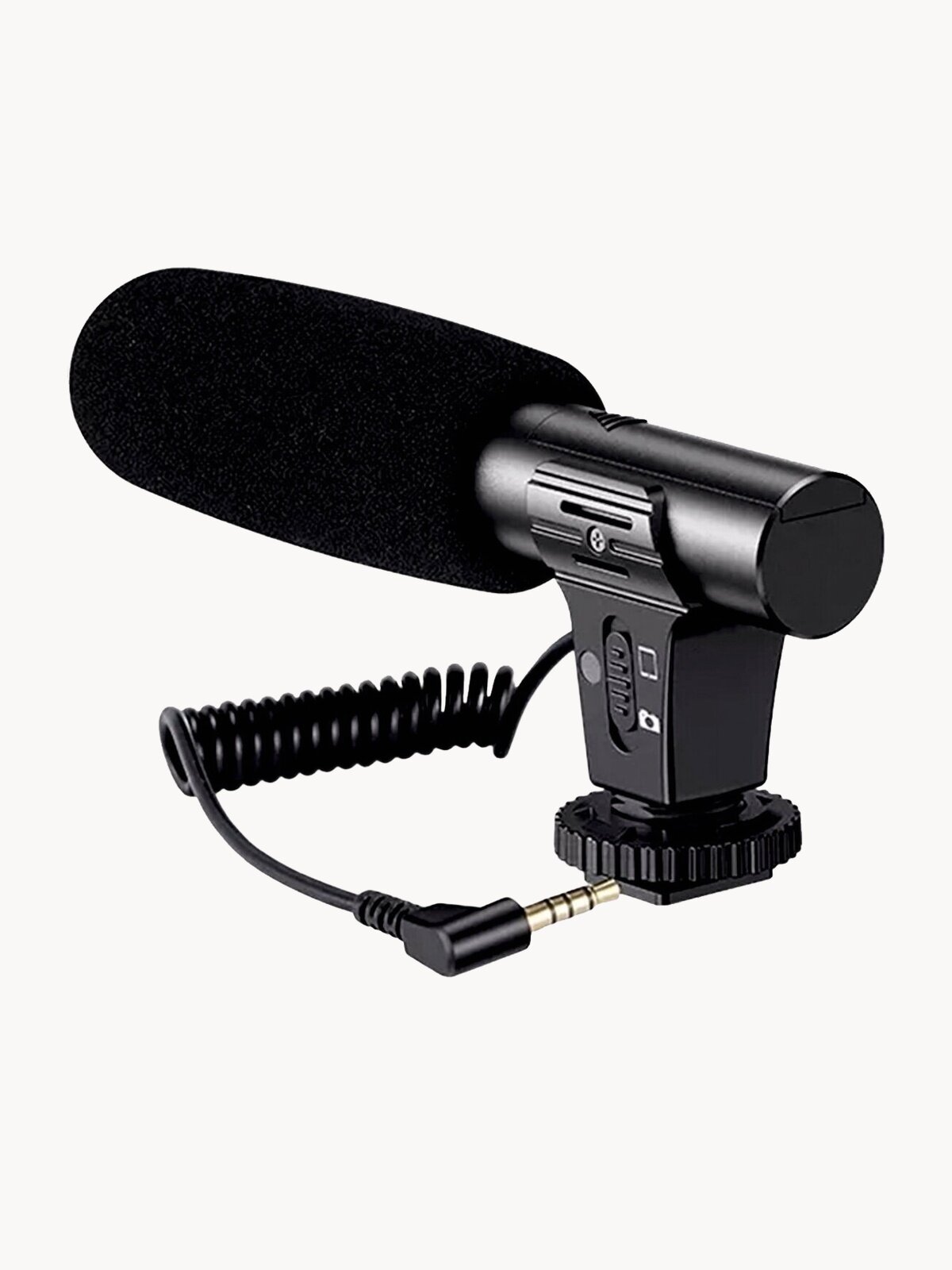 Накамерный микрофон пушка MK-01T на батарейке и переходник Type-C