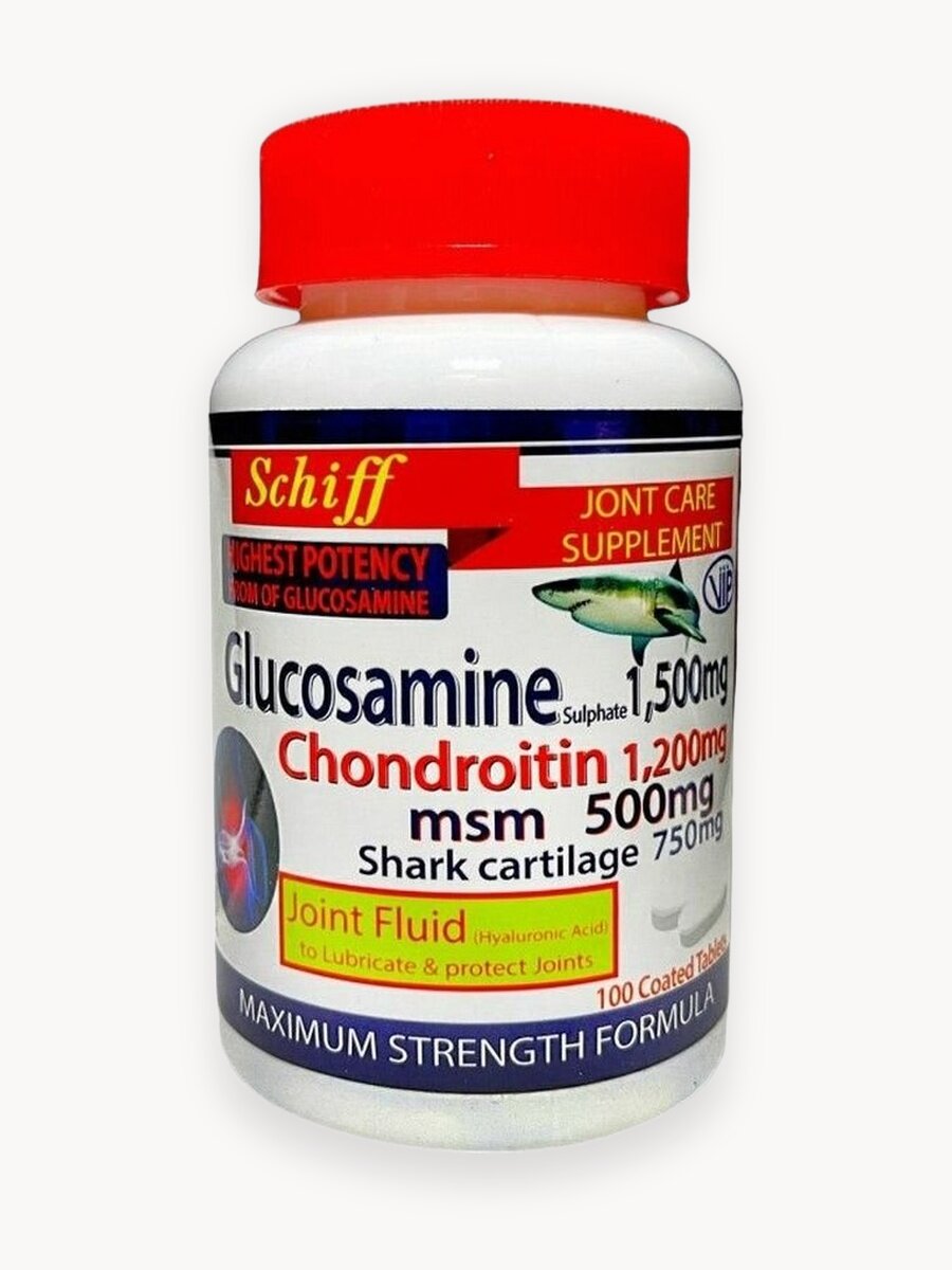 Глюкозамин "Schiff", для опорно-двигательной системы, 1500мг, 100 таблеток