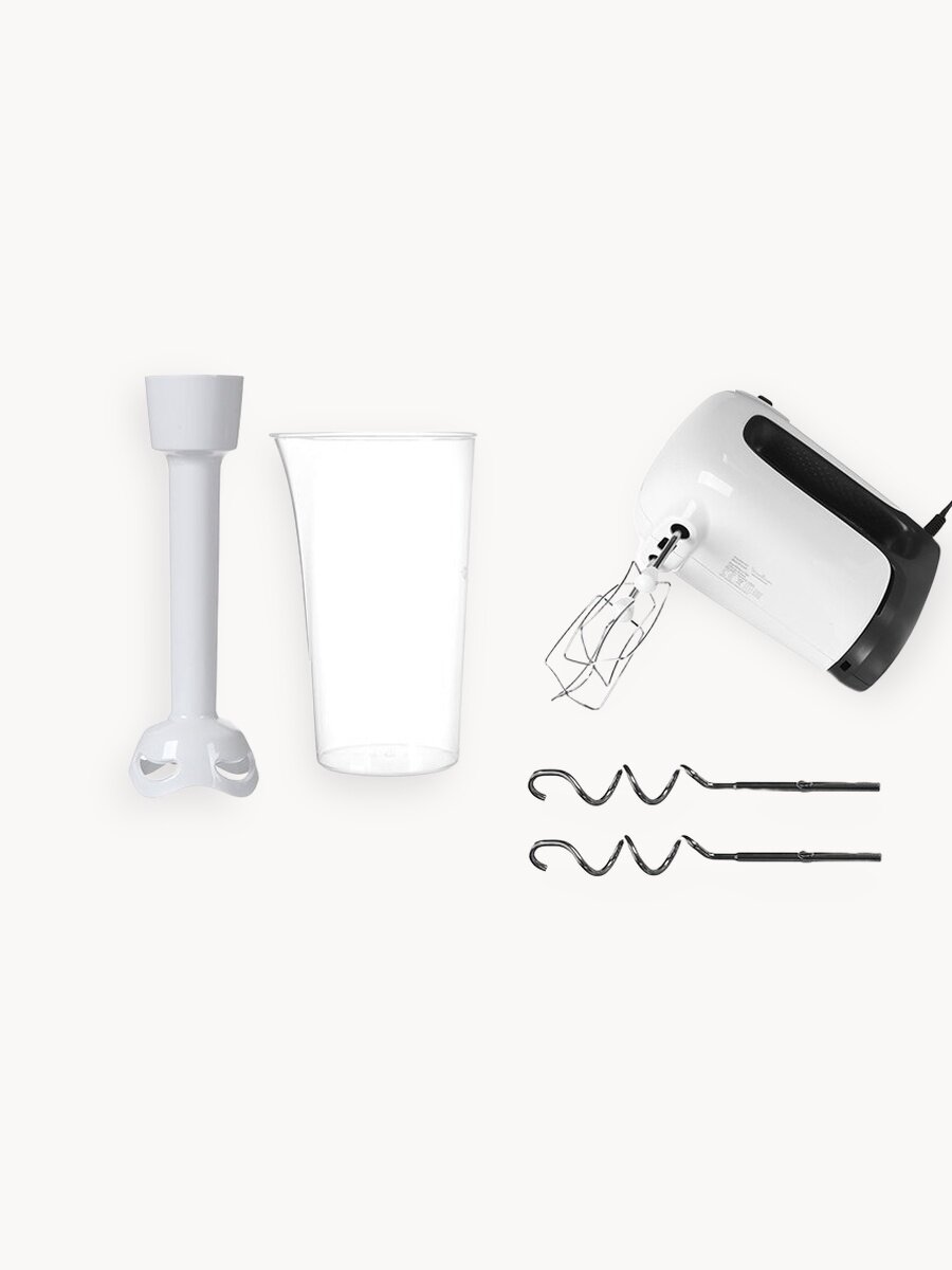 Погружной миксер Moulinex Prepmix+ HM461110, 500Вт, 5 скоростей, нержавеющая сталь