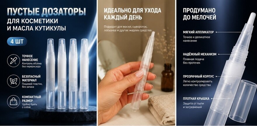 4 Шт Исполнитель Для Губной Помады Косметический Контейнер Трубка Хранения Решений 12.5X1.5X1.5Cm