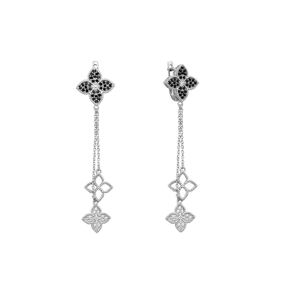 серьги из золота, с бриллиантами
