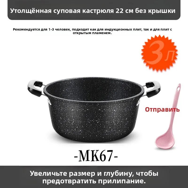 Казан "Предметы первой необходимости для кухни", 3.1 л