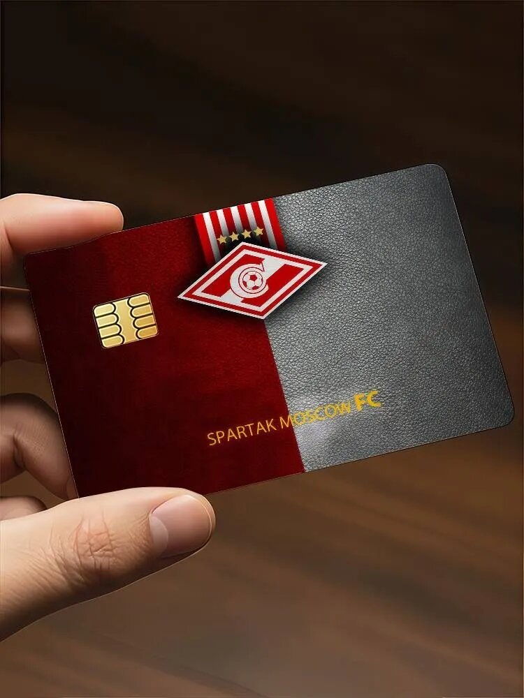 FC Spartak Moscow ФК Спартак Москва Наклейки на кредитные карты банковские и дебетовые декоративная защита устойчивые к царапинам подарок 4 шт