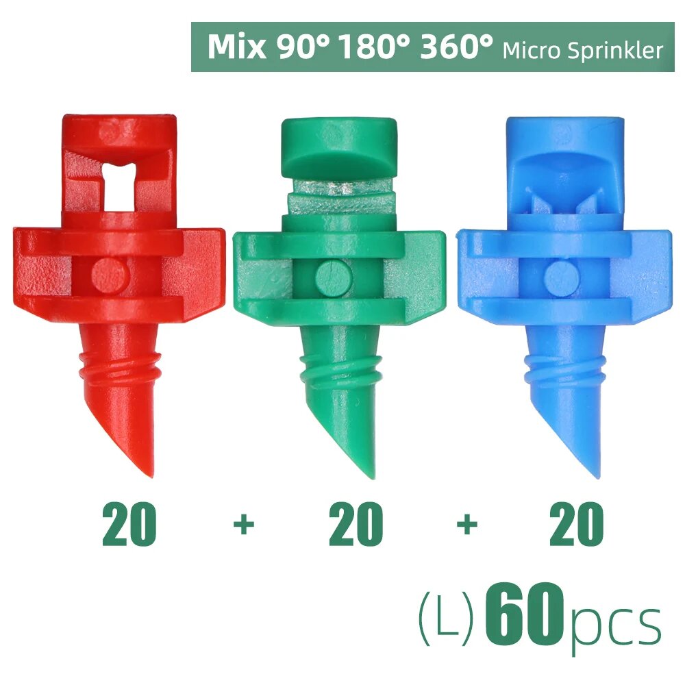Распылители MUCIAKIE 20 шт. Зеленый, Lx 60pcs mixed