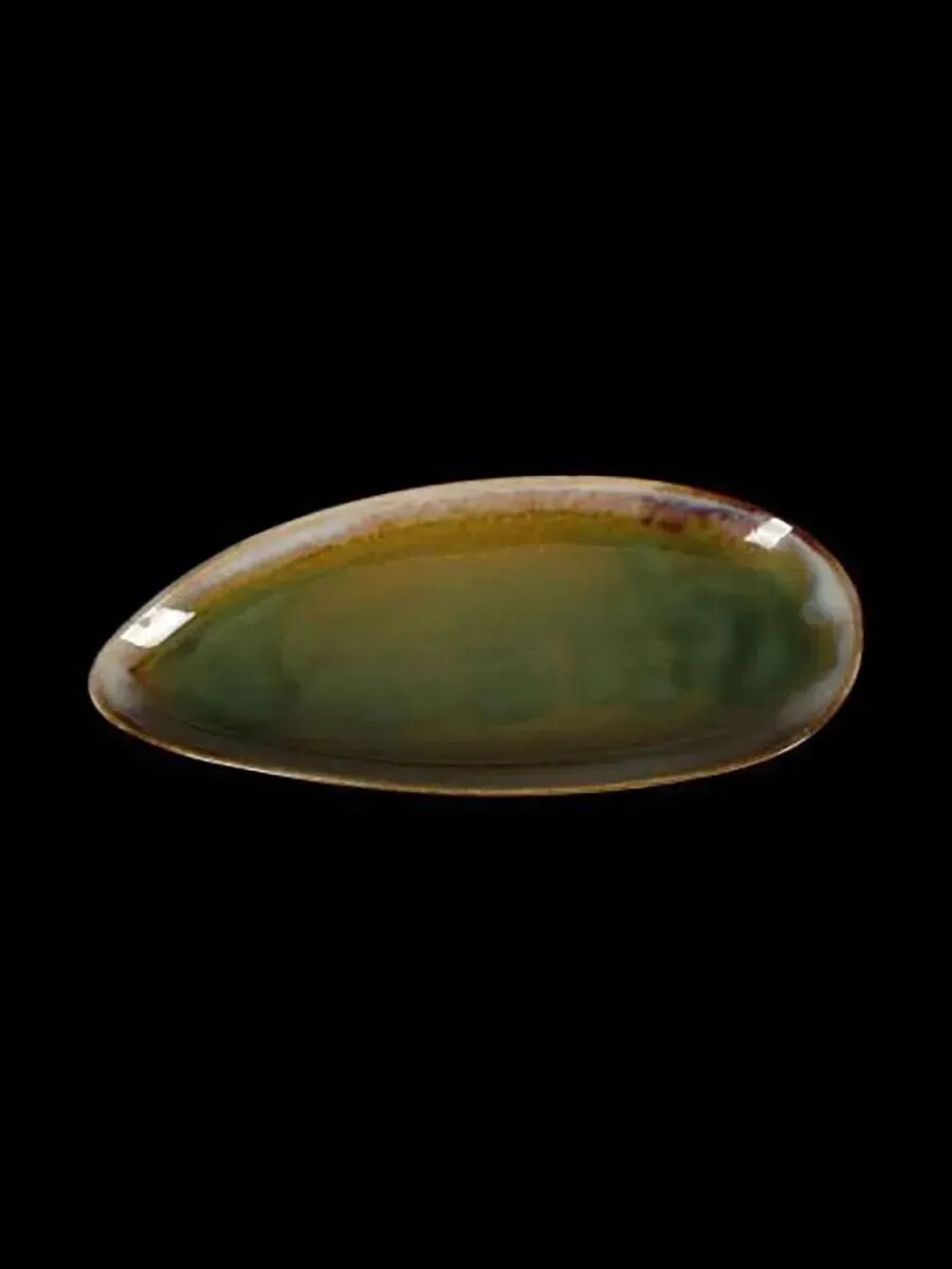 Блюдо сервировочное Corone Verde, фарфор, 31x13,5 см