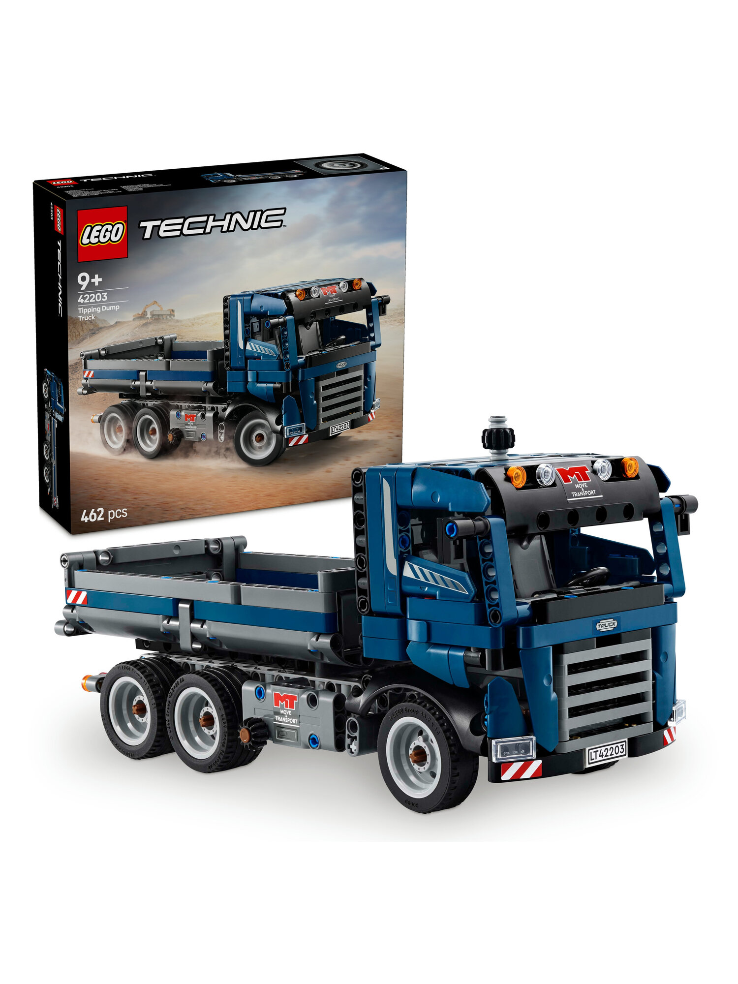 Конструктор LEGO Technic 42203 Карьерный самосвал, синий, от 9 лет, 462 дет.