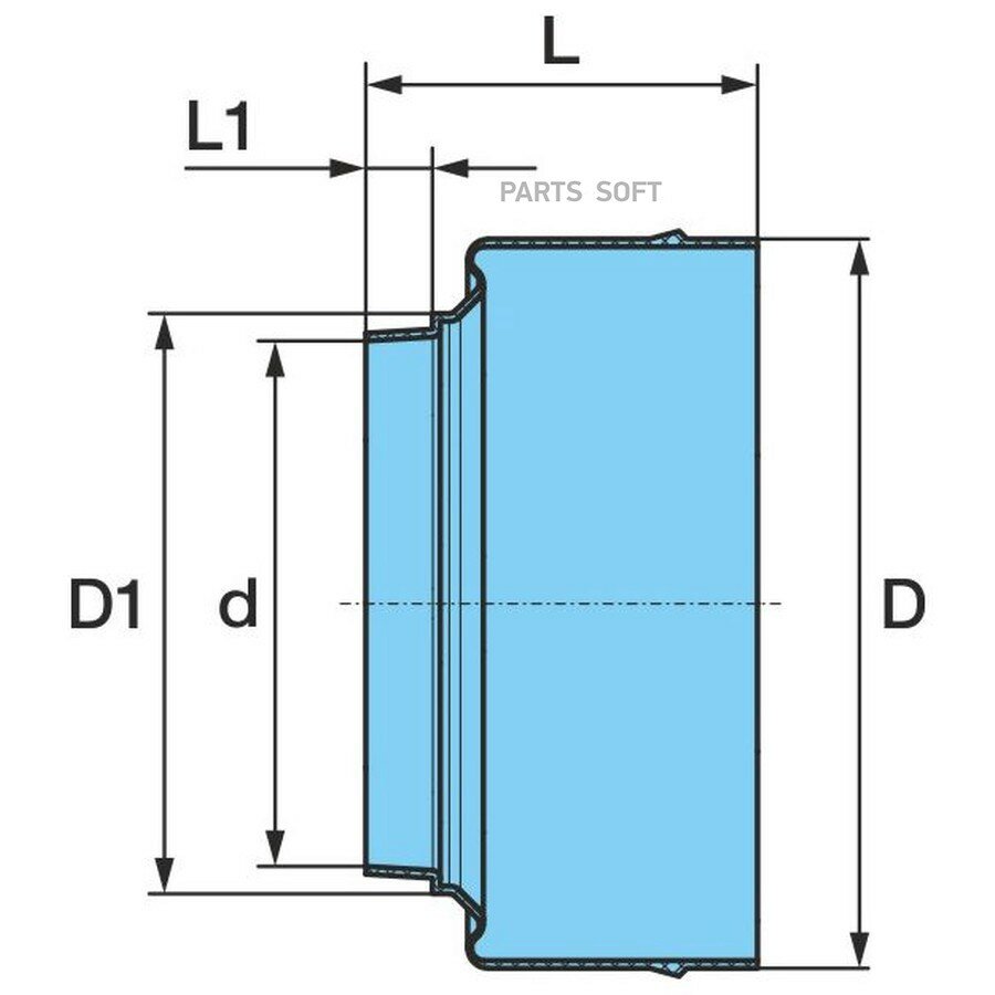 Кольцо уплотнительное !(п) ступицы67x95x49.5 BPW ECO Plus 8-9t от официального дистрибьютора, BPW, артикул 0312045150