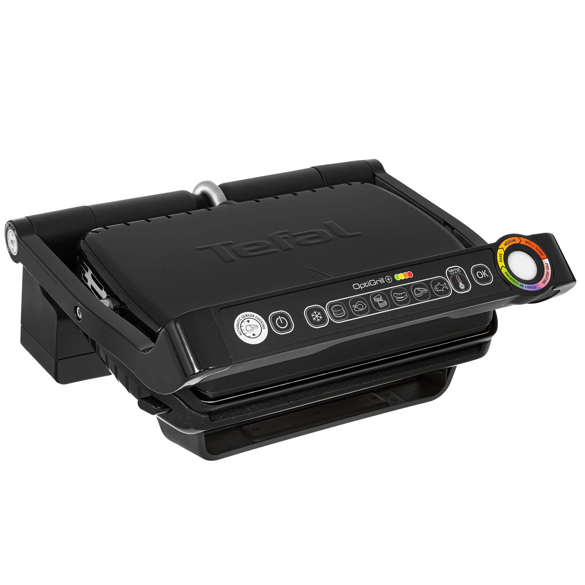 Гриль электрический Tefal Optigrill+ GC712834 прижимной, черный