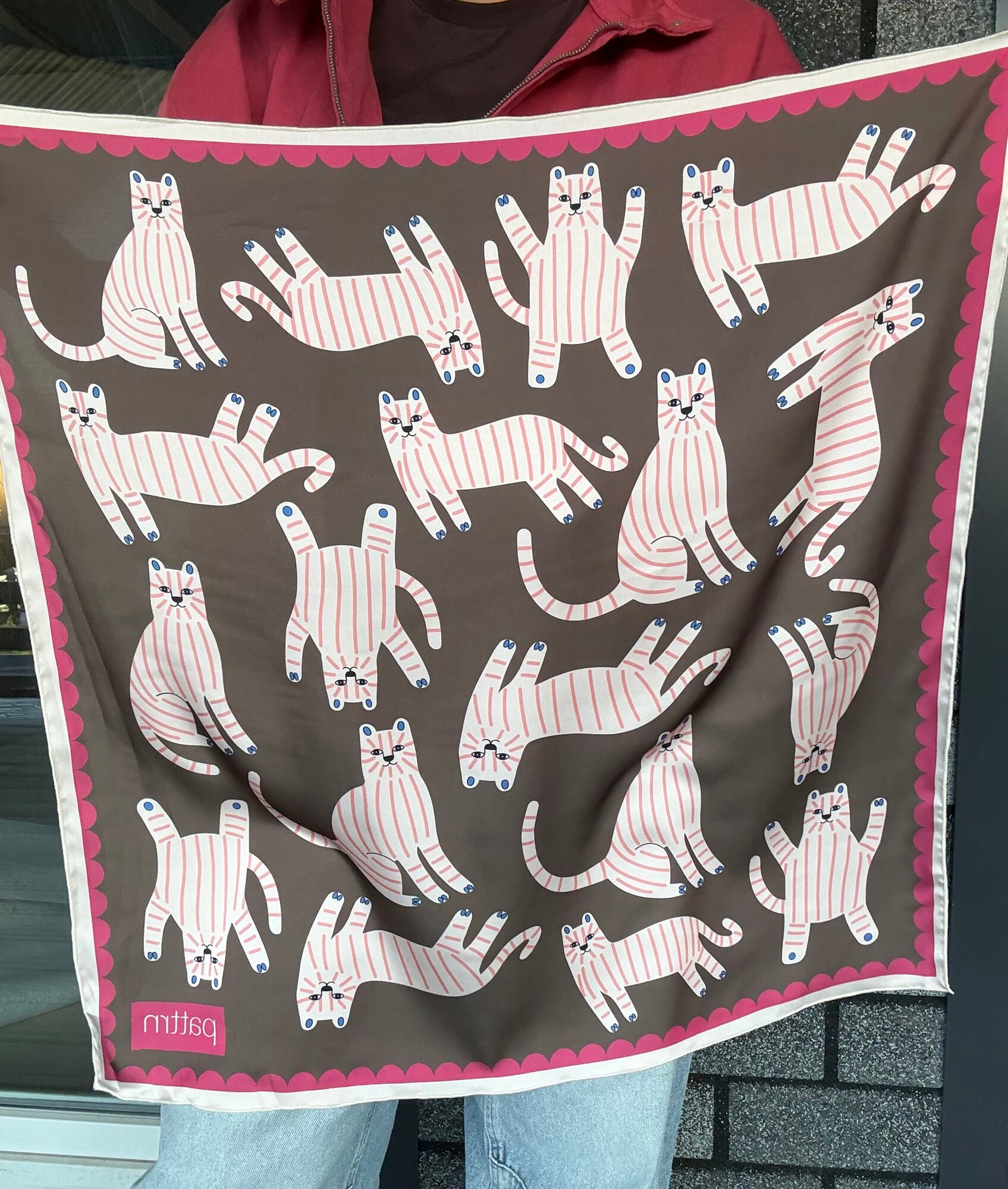 Платок коты для женщин