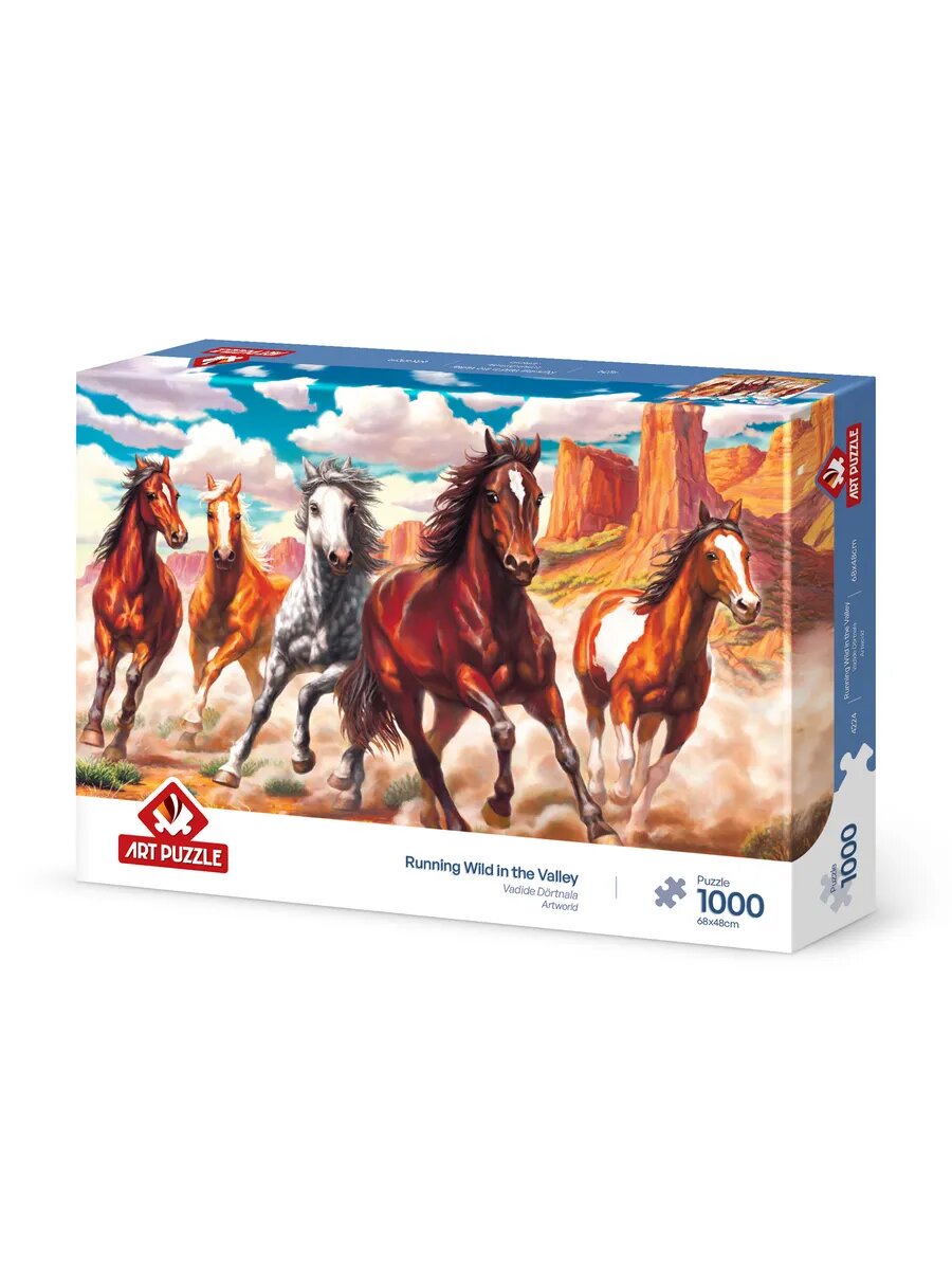 ART PUZZlE Бегущие лошади в долине 1000 дет.
