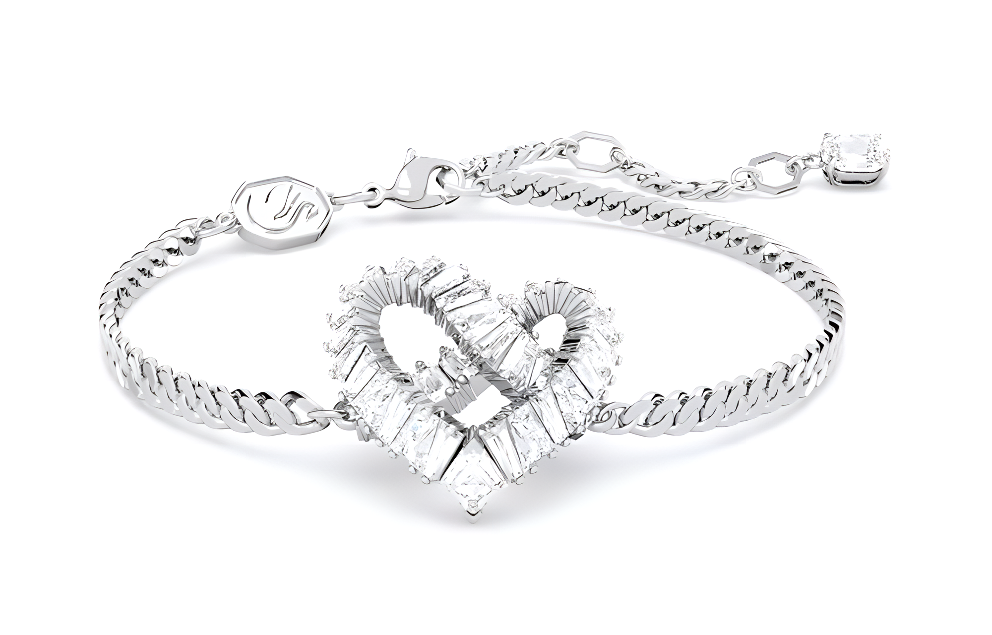 Браслет-цепочка, кристаллы Swarovski