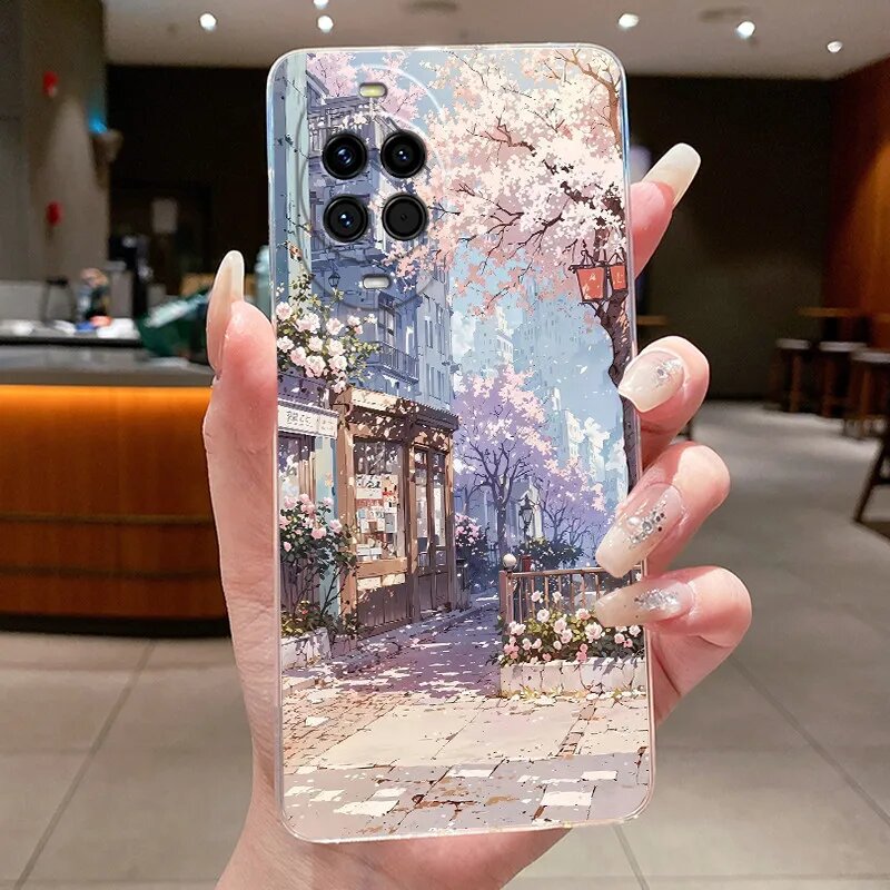 Чехол Huawei nova 15, розовый принт, TPU-TPU207