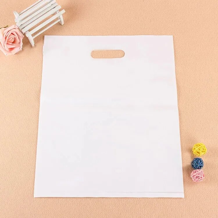 Пластиковые пакеты для подарков 50 шт. Белый, white, 15x20cm