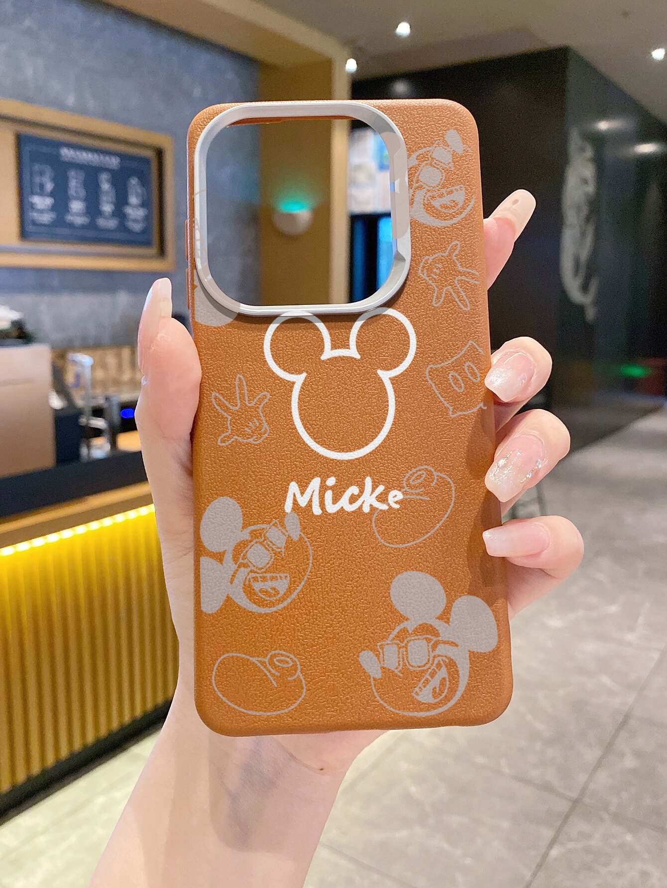 Чехол из искусственной кожи для Redmi Note 12 5G/POCO X5 5G 6.67 inches с абстрактным рисунком Микки и Минни Маус. Защитный чехол для телефона.
