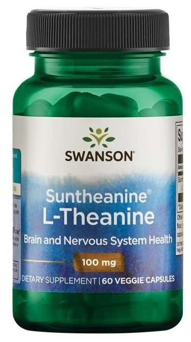 Swanson Suntheanine L-Theanine (L-теанин) 100 мг 60 вег капсул (Swanson)