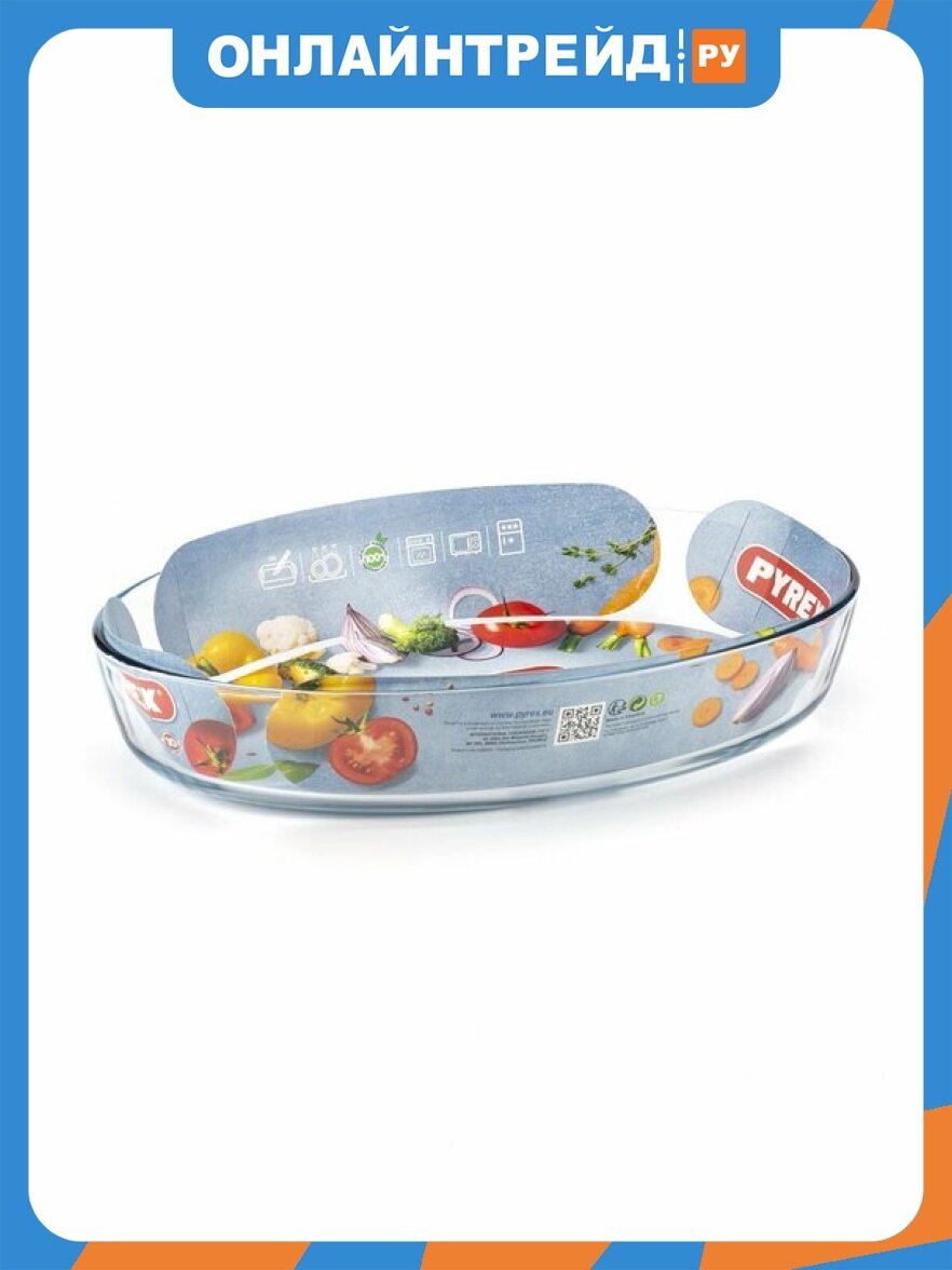 Блюдо Pyrex для запекания и выпечки SMART COOKING 35х24см овальное 346B000/5046