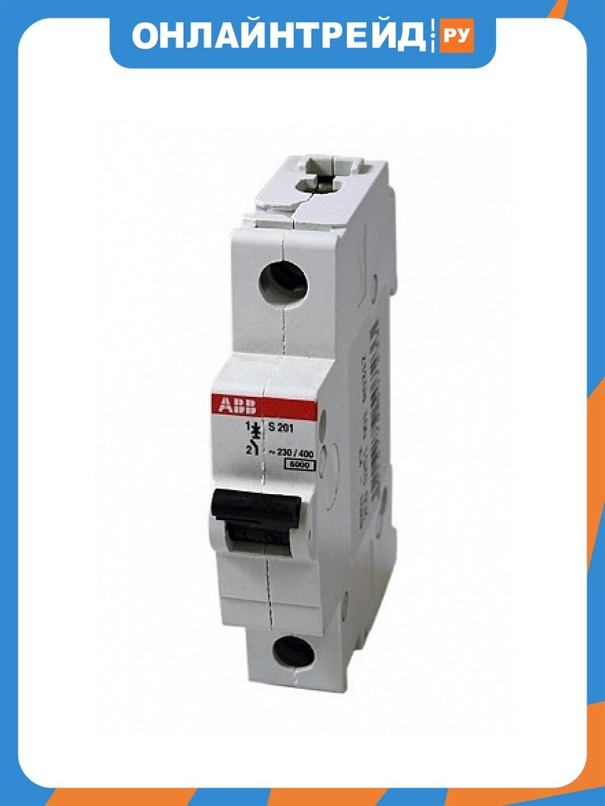 Автоматический выключатель Abb 1p C 50А 6кА S201, 2CDS251001R0504