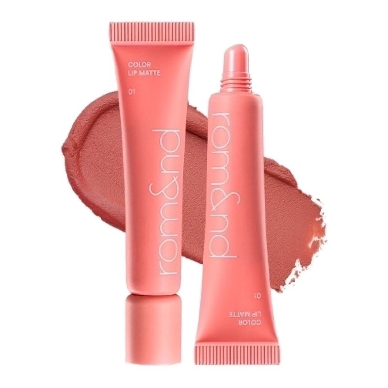 Rom&nd Color Lip Matte 01 Peach Puff Матовая помада с муссовой текстурой 8 г