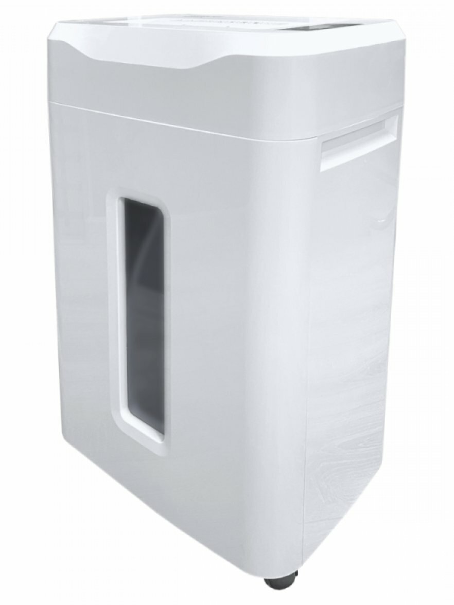 Шредер Office Kit S243N 3,9х38 белый (секр. P-4) фрагменты 35лист. 35лтр. скрепки скобы пл. карты CD