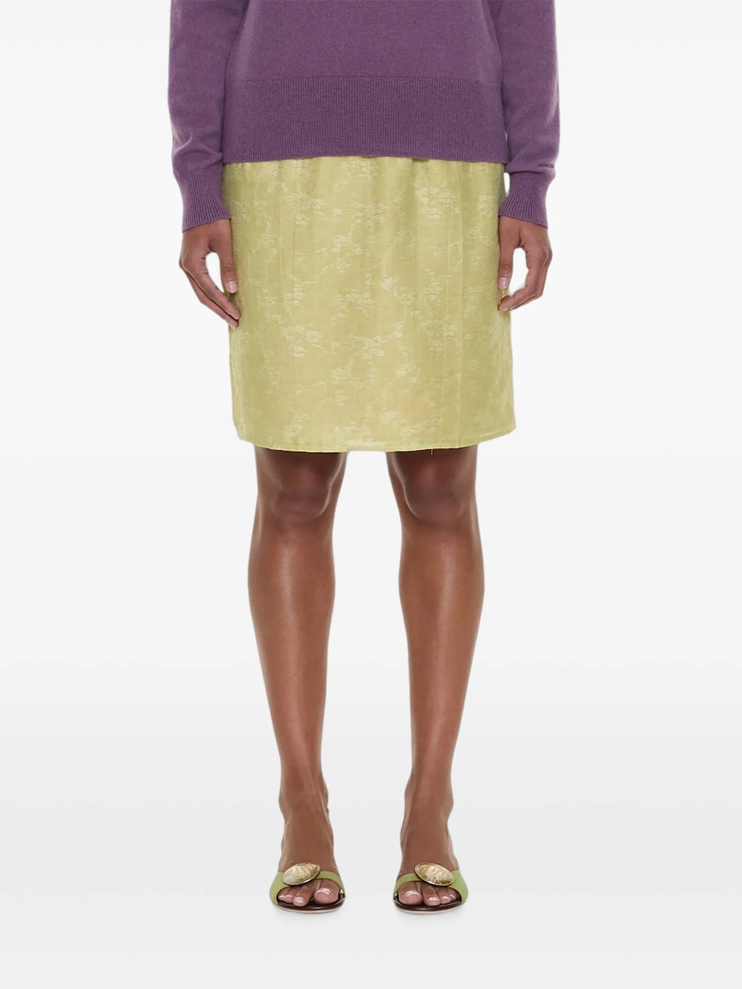 Юбка Light Leak jacquard midi skirt
