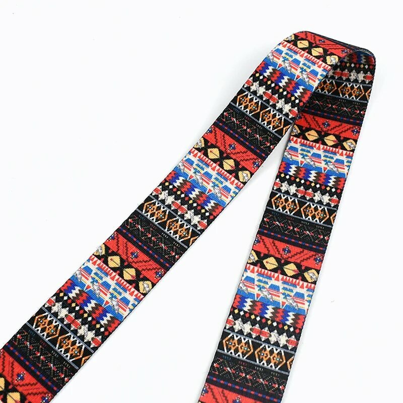Meetee Этническая жаккардовая нейлоновая тесьма 38/50 мм 04-50mm, 2Meters