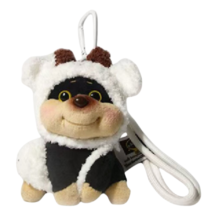 Плюшевые подвески унисекс DIAIWAI Пчелка и Щенок, 12CM EU, Lambskin Set