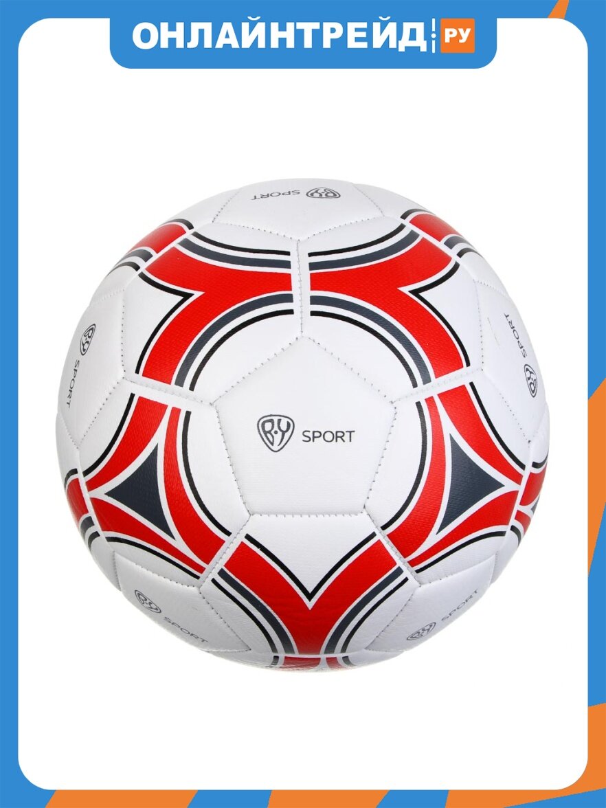 Мяч футбольный BY SPORT, размер 5, 22см, 2сл, PVC 3.0мм, 340г