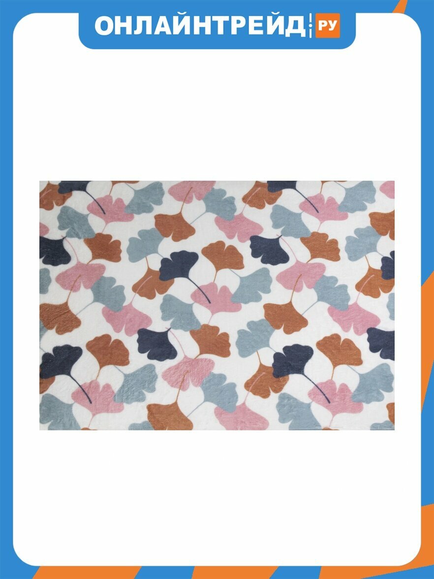 Коврик для ванной комнаты Unistor CLOVER CORAL VELVET на противоскользящем основании, 50x80 см