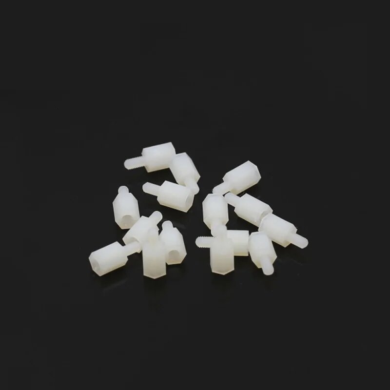 1000 шт. нейлоновые стойки M3 Черный, черный, 25mm