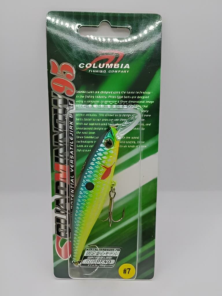 Воблер минноу Columbia SquadMinnow 95SP: 95мм, 14г, нейтральный воблер на хищника, заглубление 0,8-1,5м