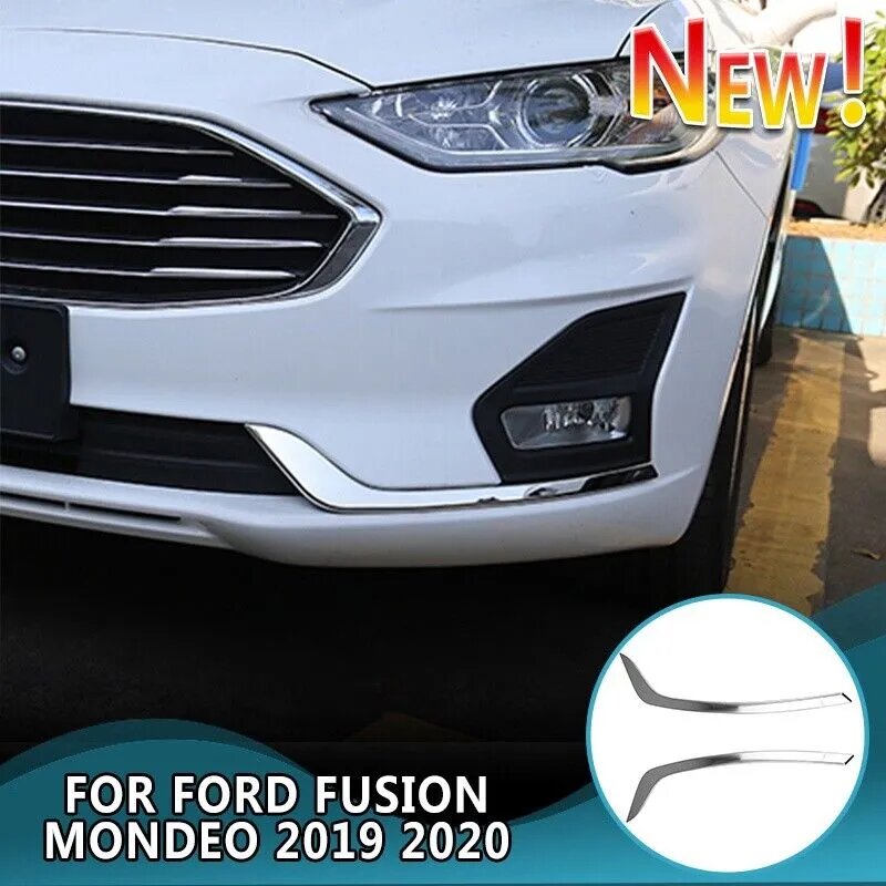 Оригинальная Хромированная Решетка Радиатора Ford Fusion Mondeo 2019 2020 С Крышкой Противотуманных Фар