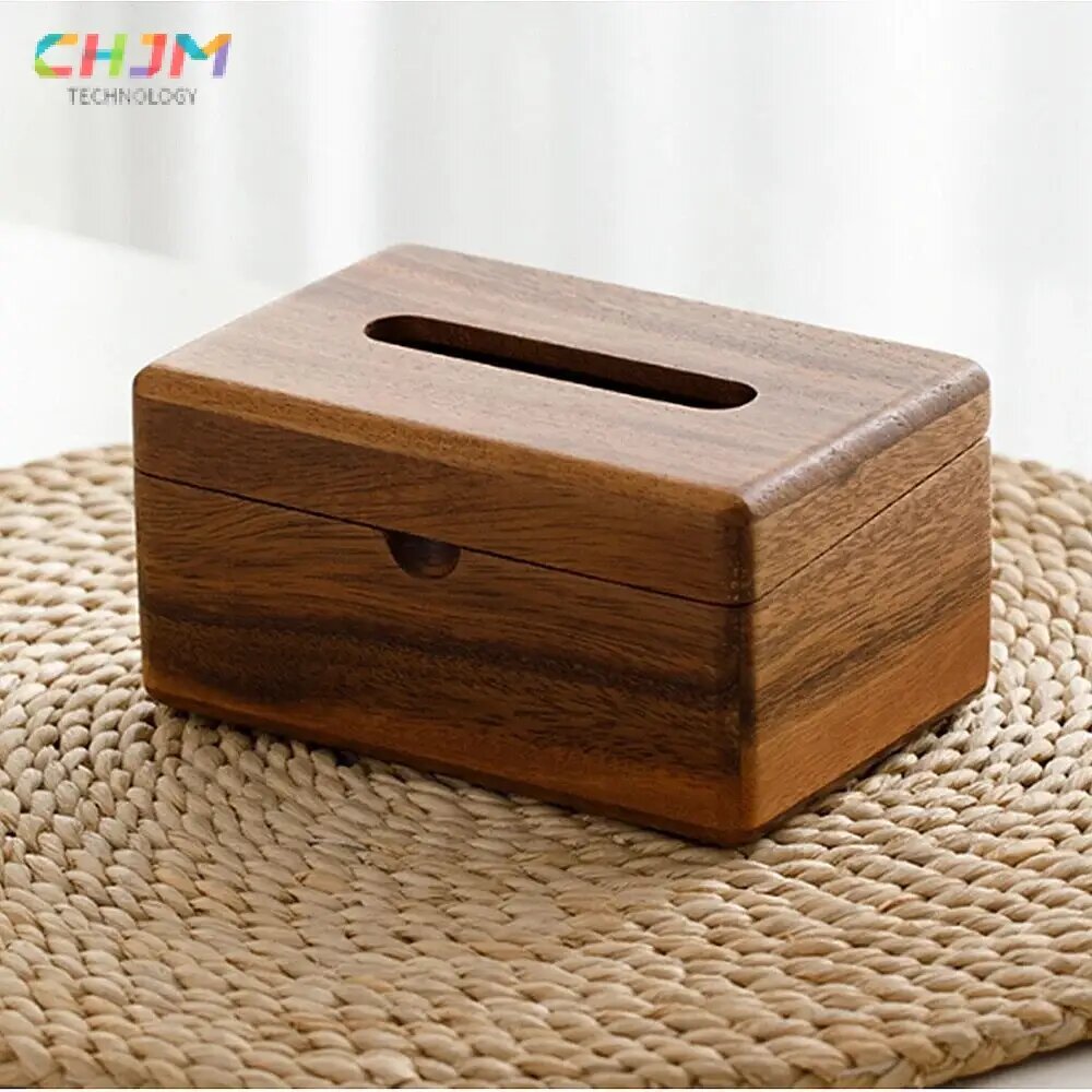 Диспенсер салфеточный из ореха черного, 18x12x9 см, премиум