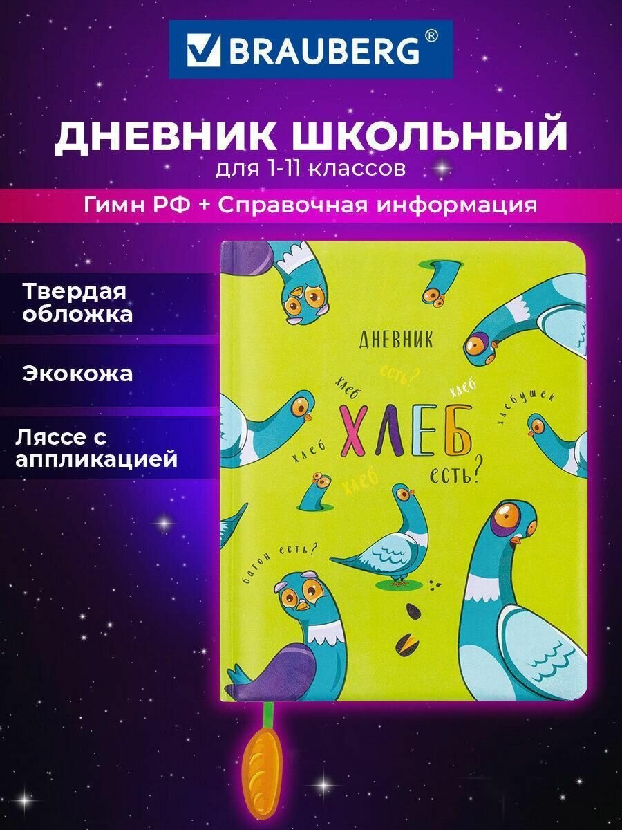 Дневник Brauberg 1-11 класс 48л, Курлык, 106956