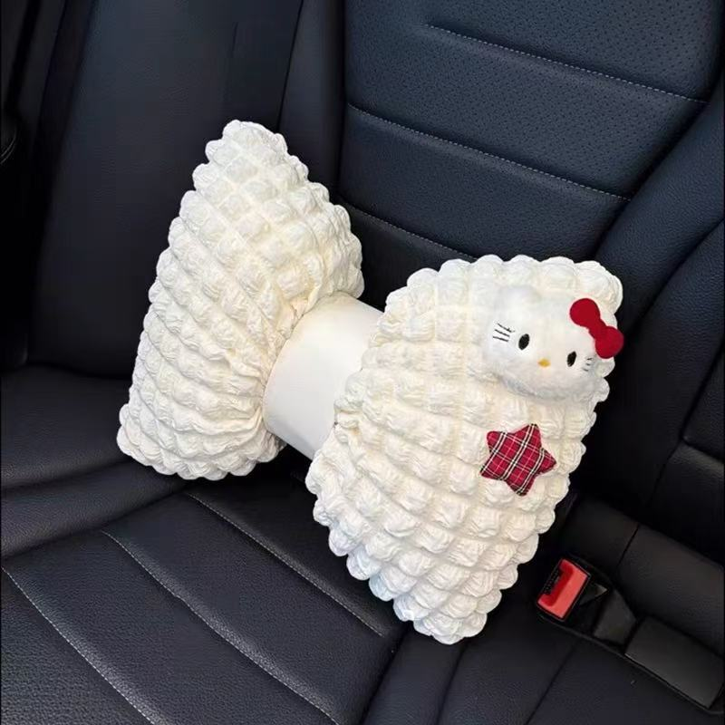 Милая поясная подушка для авто для девушек с Hello Kitty, аксессуары для салона автомобиля, 1 шт.