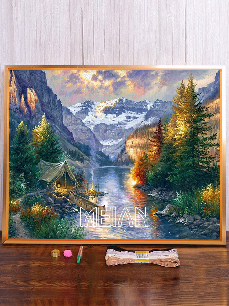 MEIAN Набор для вышивания,30x40CM,11CT,40 цветов