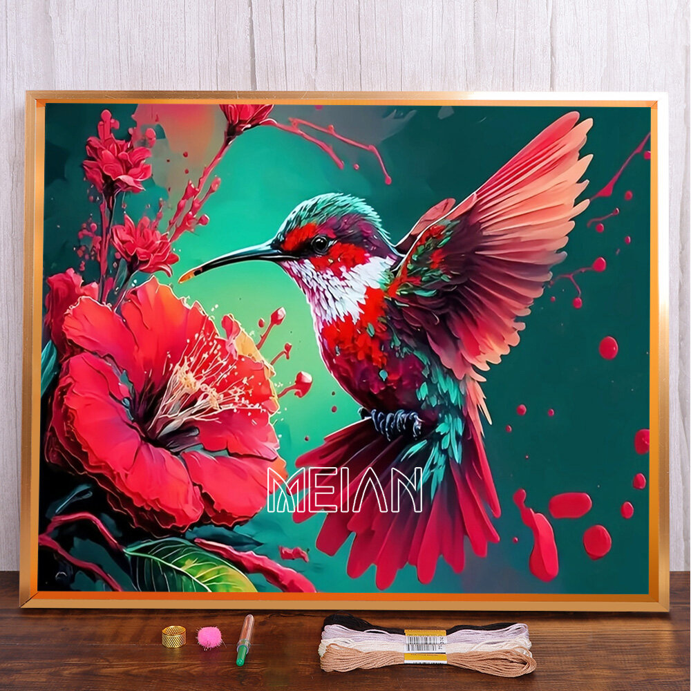MEIAN Набор для вышивания,30x40CM,11CT,40 цветов
