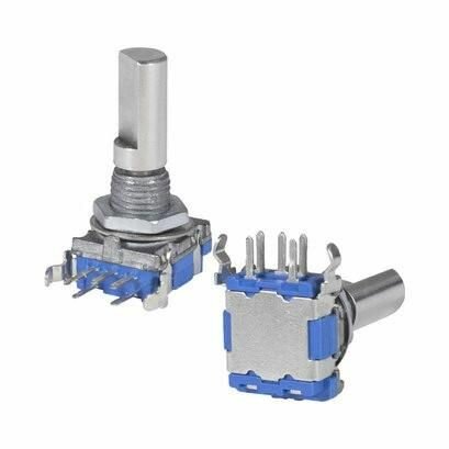Энкодер EC11B 30/15 шток 20мм с лыской нажимной 5 pin pushpin Энкодер шаттл