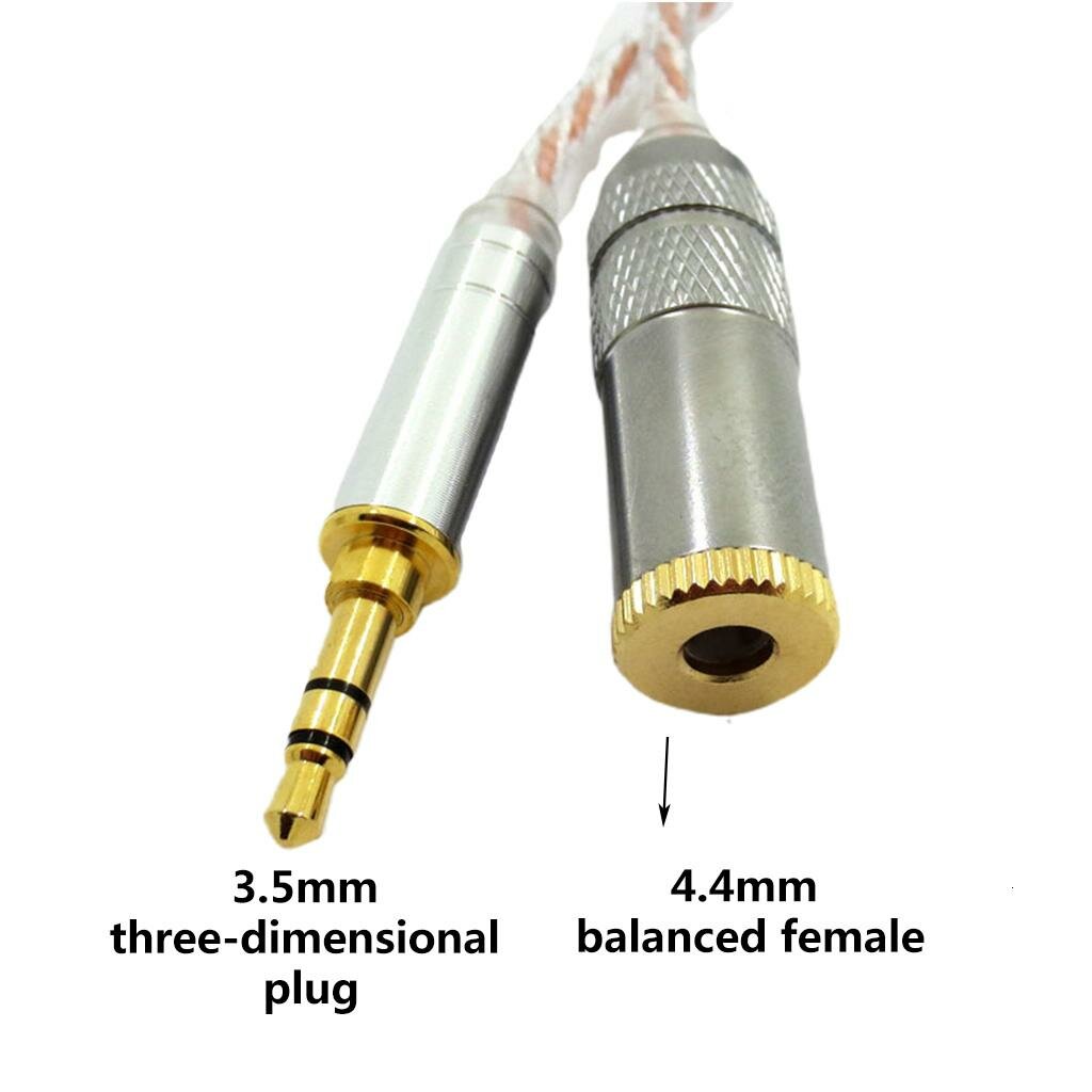 Кабель-переходник 2.5mm балансный на 4.4mm, Комплект 6