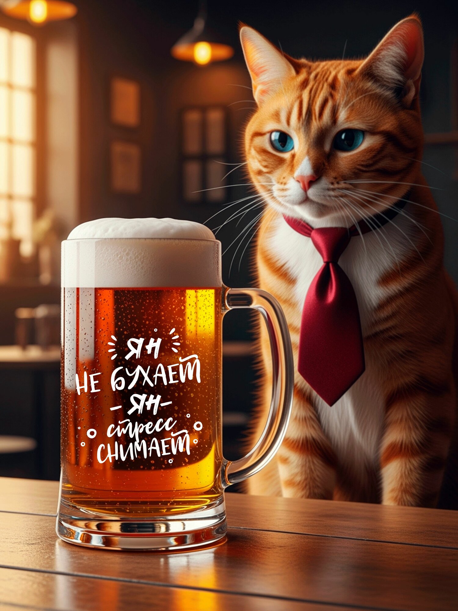 Оригинальный подарок Яну, прикольная пивная кружка