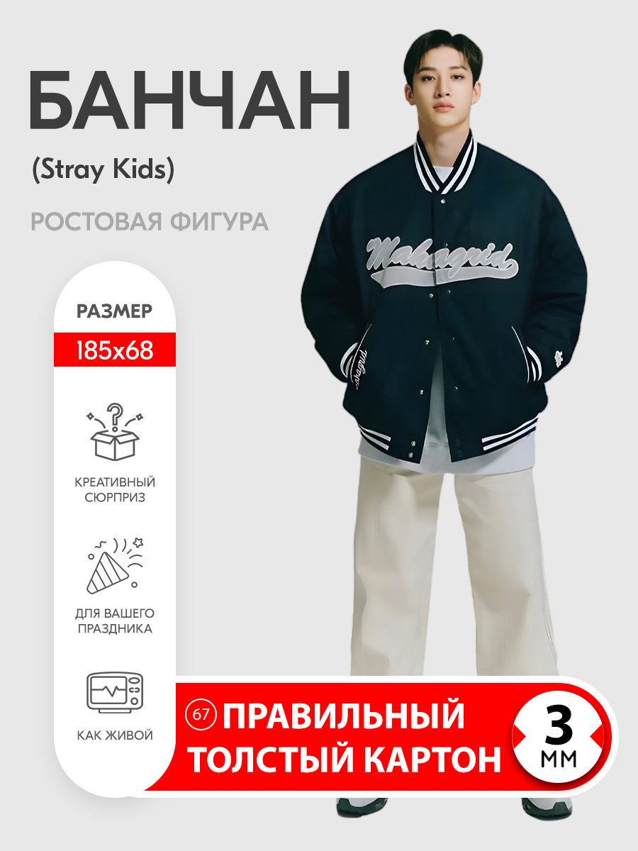 Аксессуар для фотосессий, самое это, Бан Чан (Stray Kids) 6, ростовая фигура