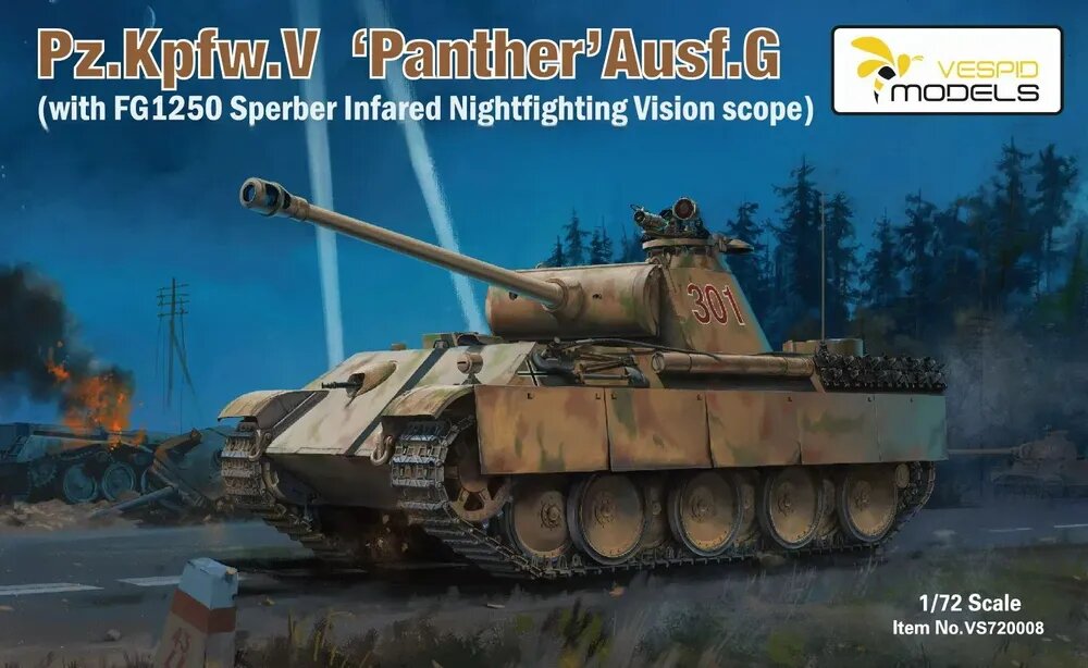 VESPID VS720008 1/72 Pz.Kpfw.V Panther Ausf.G Модель сборки танков