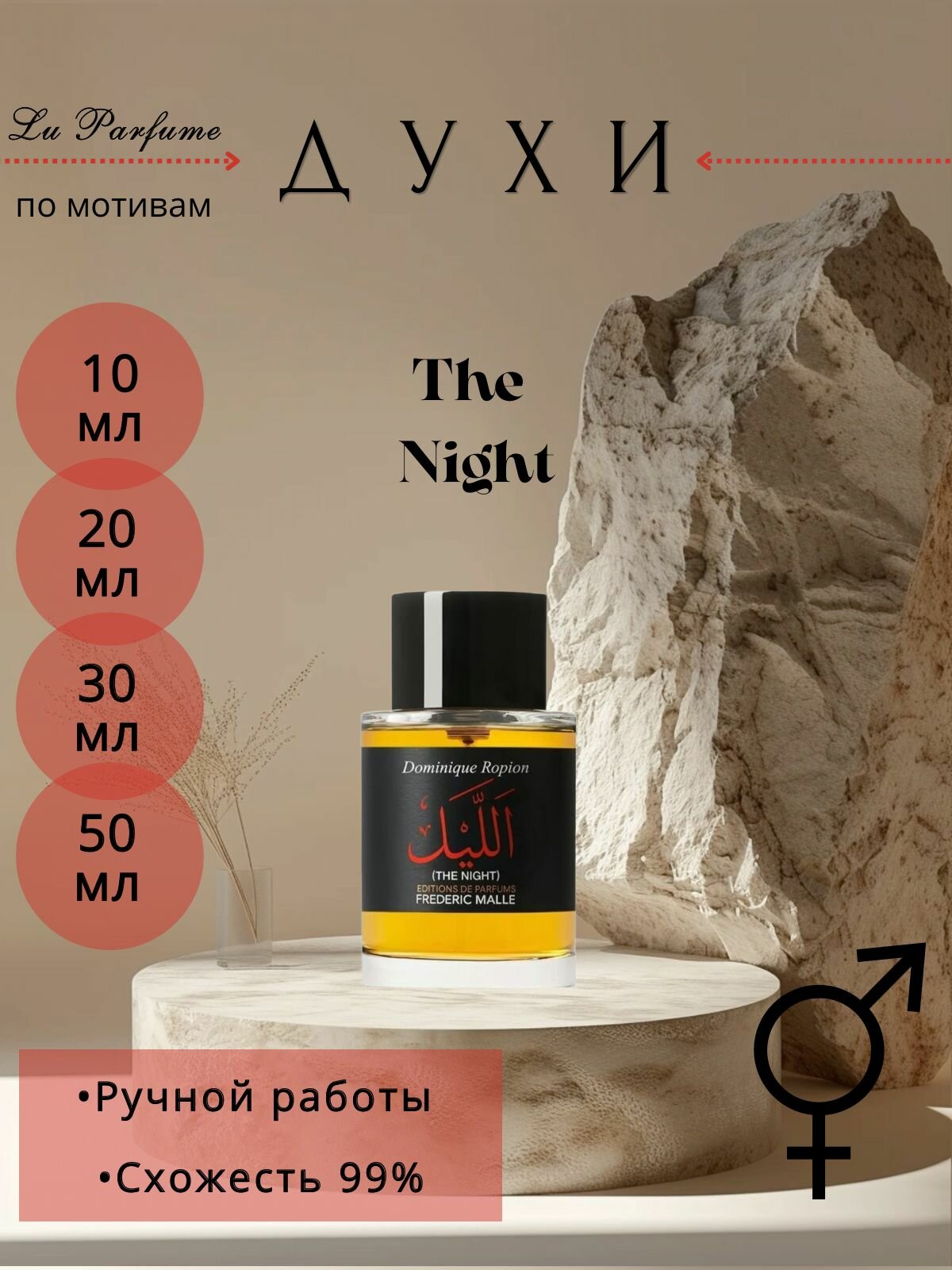 Духи ручной работы по мотивам 'The Night Editions de Parfums', для мужчин и женщин