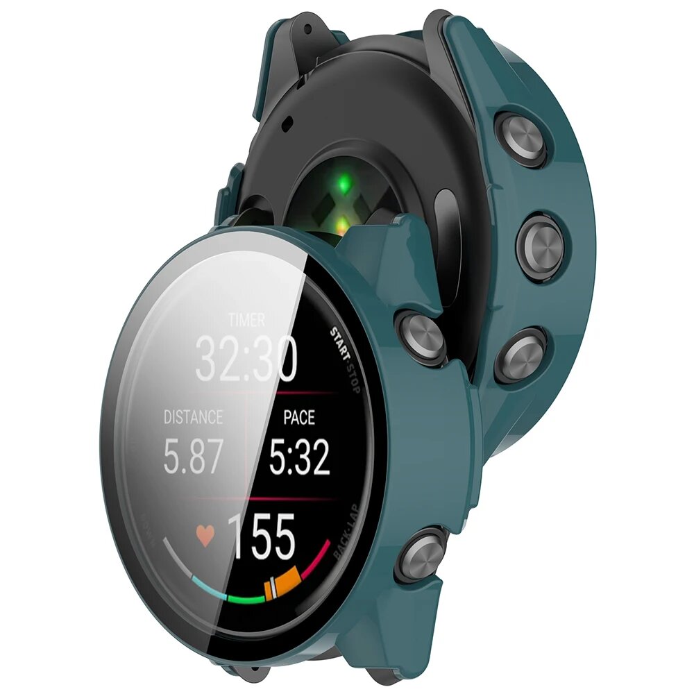 Защитный чехол Arvin для Garmin Forerunner 570 Forerunner 570 47mm, Зеленый, green