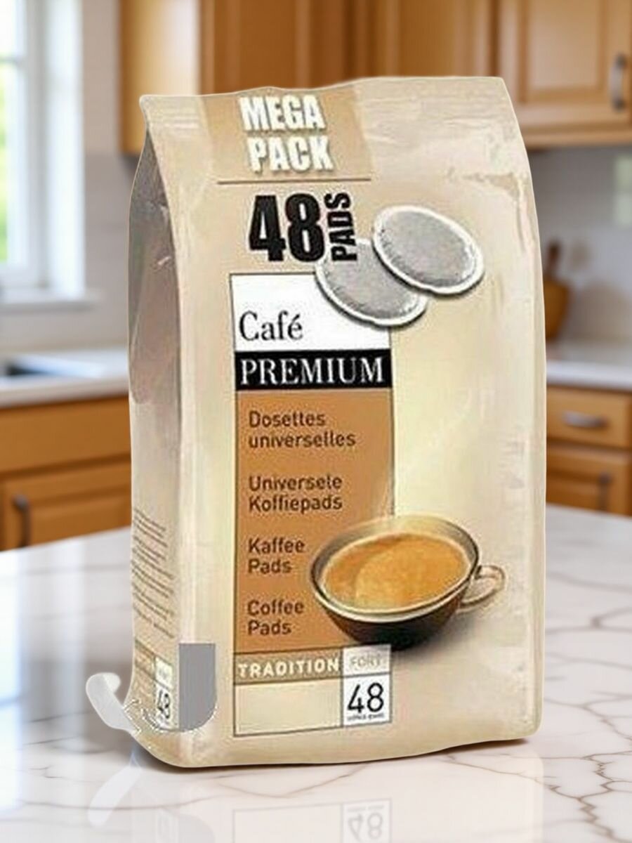 Кофе в чалдах (стандарт Senseo) Cafe Premium Tradition Fort 48 pads