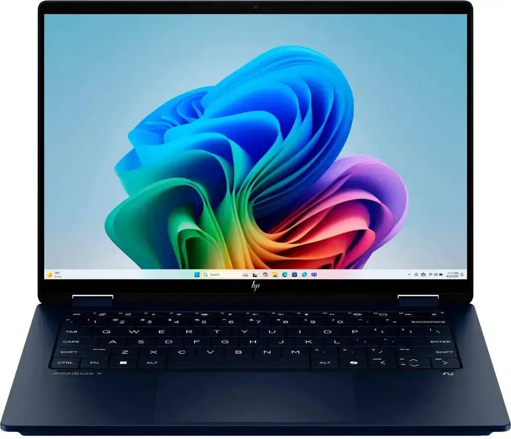 Ноутбук HP OmniBook X Flip 14-fm0023dx, Ultra 7 256V, 16Gb/SSD 1 Tb, 14.0" 1920x1200 сенсорный Intel Arc 140V, Синий