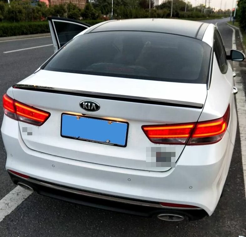 Спойлер на Kia Optima 4 (черный глянец)