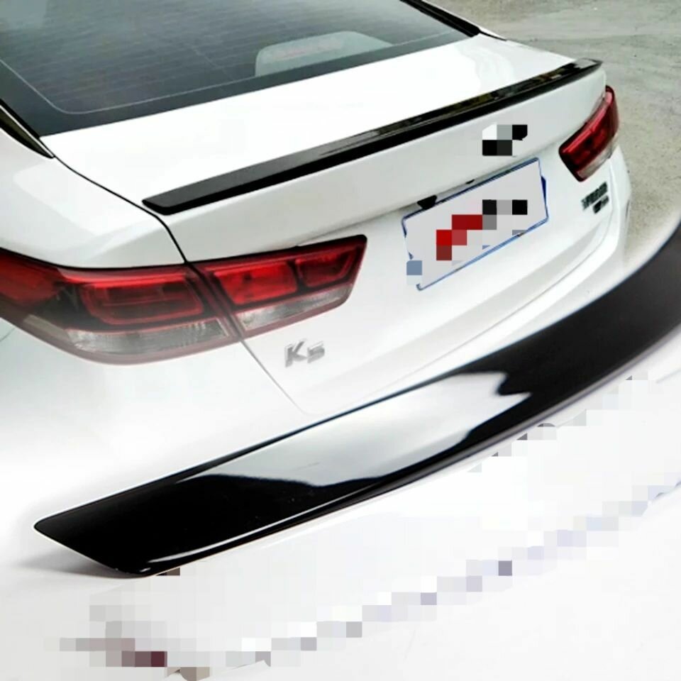 Спойлер для Kia Optima 2016/2019 чёрный глянец крашенный