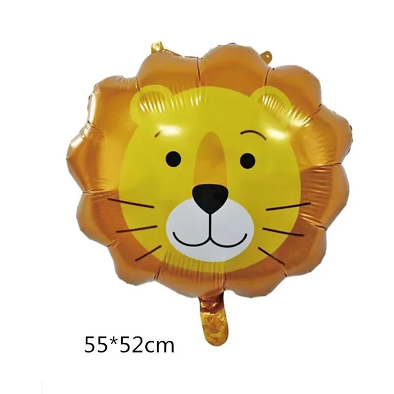 Воздушные шары-львы из фольги lion head D