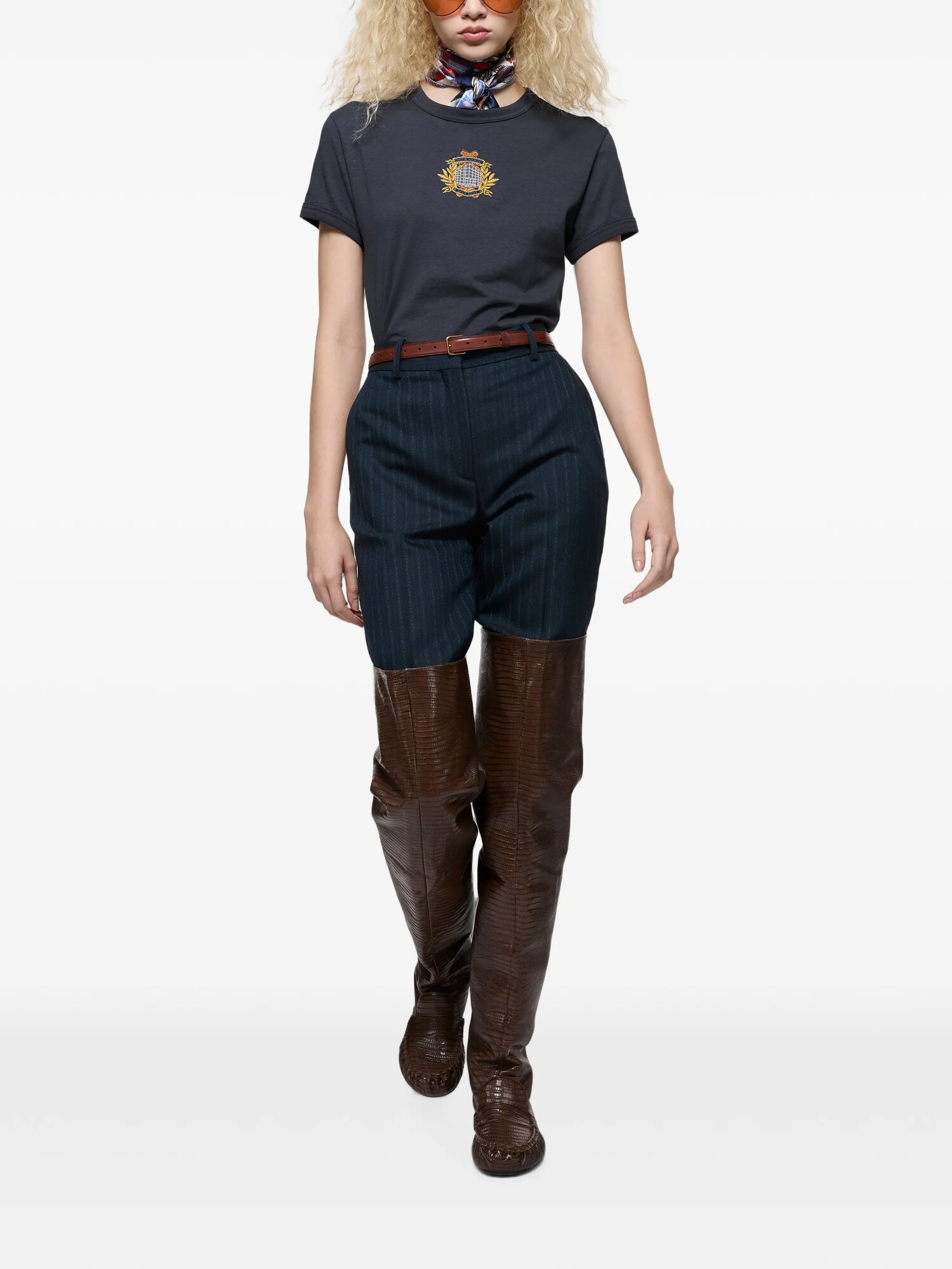 Футболка Acne Studios Crest logo T-shirt, размер 34 — фото 1