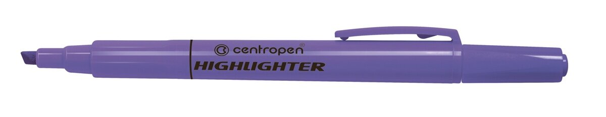 Текстовыделители Centropen Флуоресцентные, 1-4 мм, фиолетовые, 10 шт (8722/1)